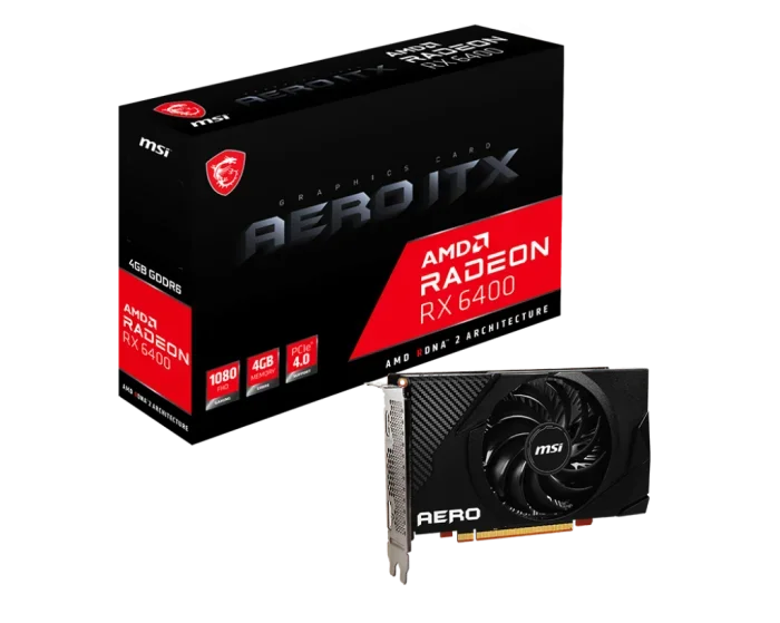 VGA MSI Gaming Radeon™ RX 6400 AERO ITX 4G GDDR6 Graphics