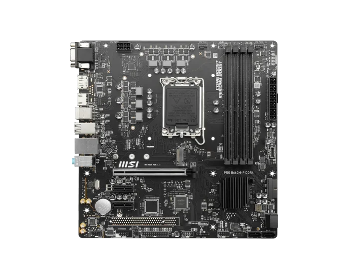 MSI PRO B660M-P DDR4 LGA 1700 Intel B660 SATA 6GB M-ATX Motherboard
