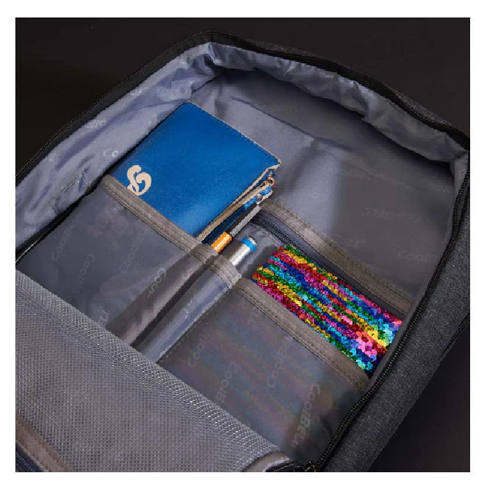 COOLBELL Water Resistant Laptop Backpack 15.6-Inch CB-7007 Gray